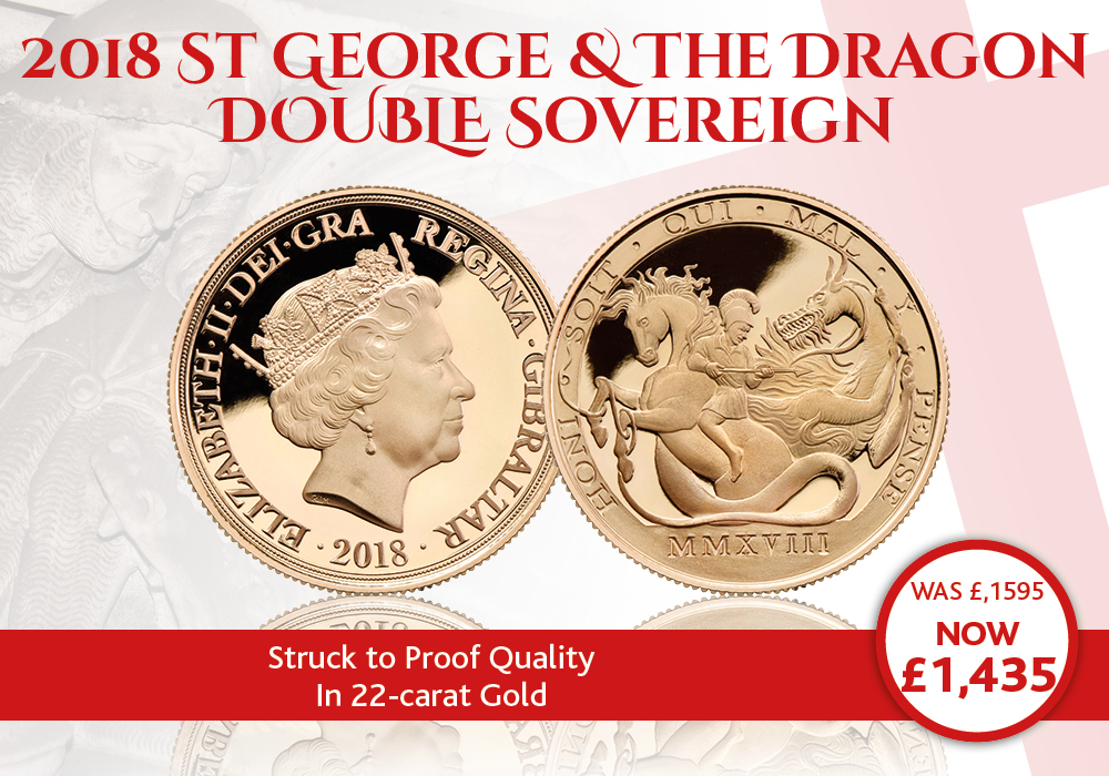 Limited Edition St George and Dragon Double Sovereign - 22-carat Gold