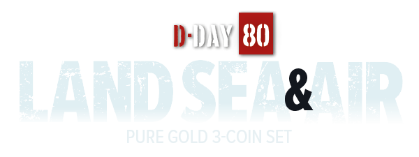 Dday 80th 3 Coin Set