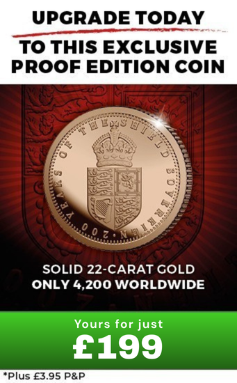 '200 Years of the Shield Sovereign' One-Eighth Brilliant Uncirculated ...