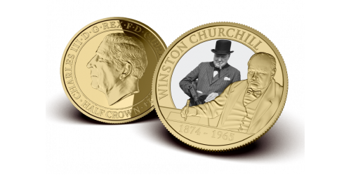 The 'Winston Churchill: A True British Icon' Coin Layered in Pure 24 ...