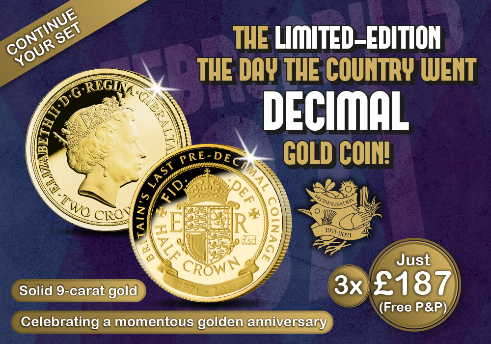 THE DAY THE COUNTRY WENT DECIMAL GOLD COIN