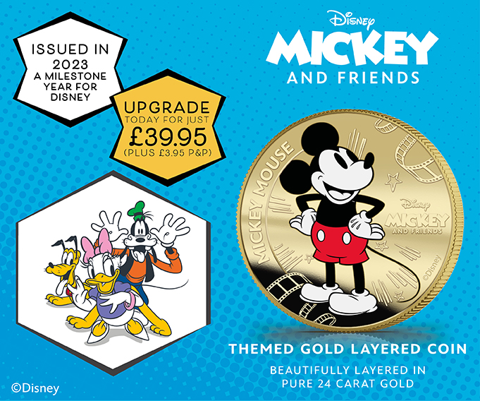 The Official Disney Mickey and Friends Themed Coin (AFF)