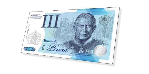 The Coronation of King Charles III Britannia Pound Note with Date ...