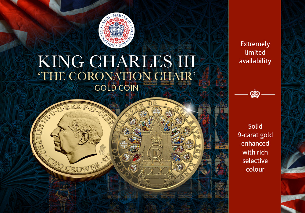 King Charles III Coronation ‘The Coronation Chair’ Gold Coin